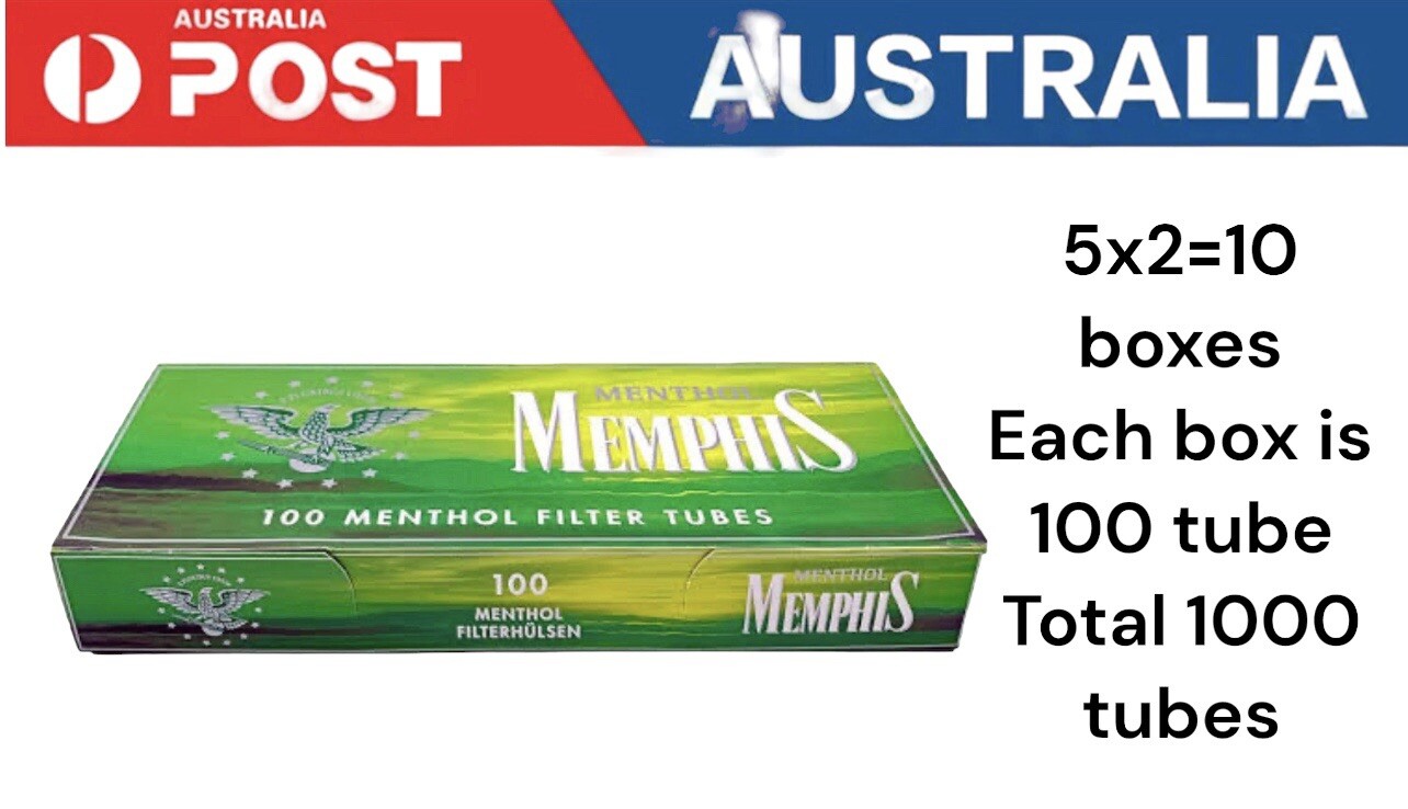 Memphis Menthol Tubes 5 x 2box = 10 boxes Empty Cigarette Tubes with ...