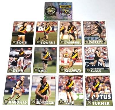 POPULAR-1996 Select AFL Stickers Base Team Set Richmond (13) | eBay ...