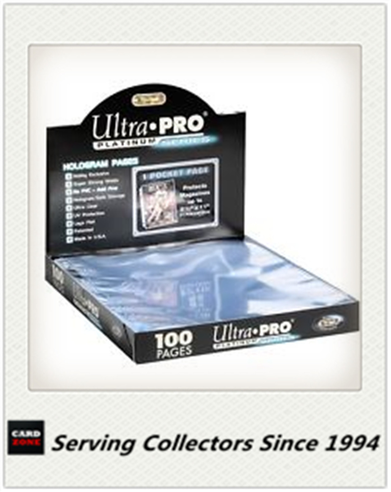 Ultra Pro Platinum 1 Pocket Pages 8.5"x11" Factory box(100)-Comic, NBA ...