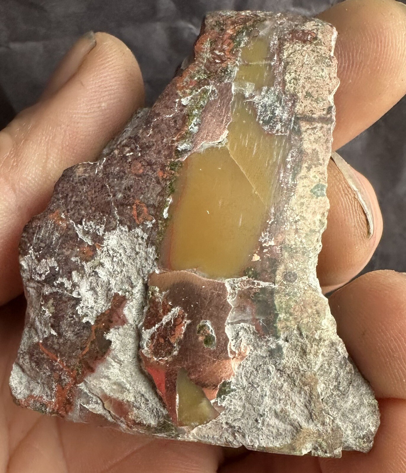 5.5cm Dark Yellow Datolite w Copper in Matrix - Mass Mine, Michigan | eBay