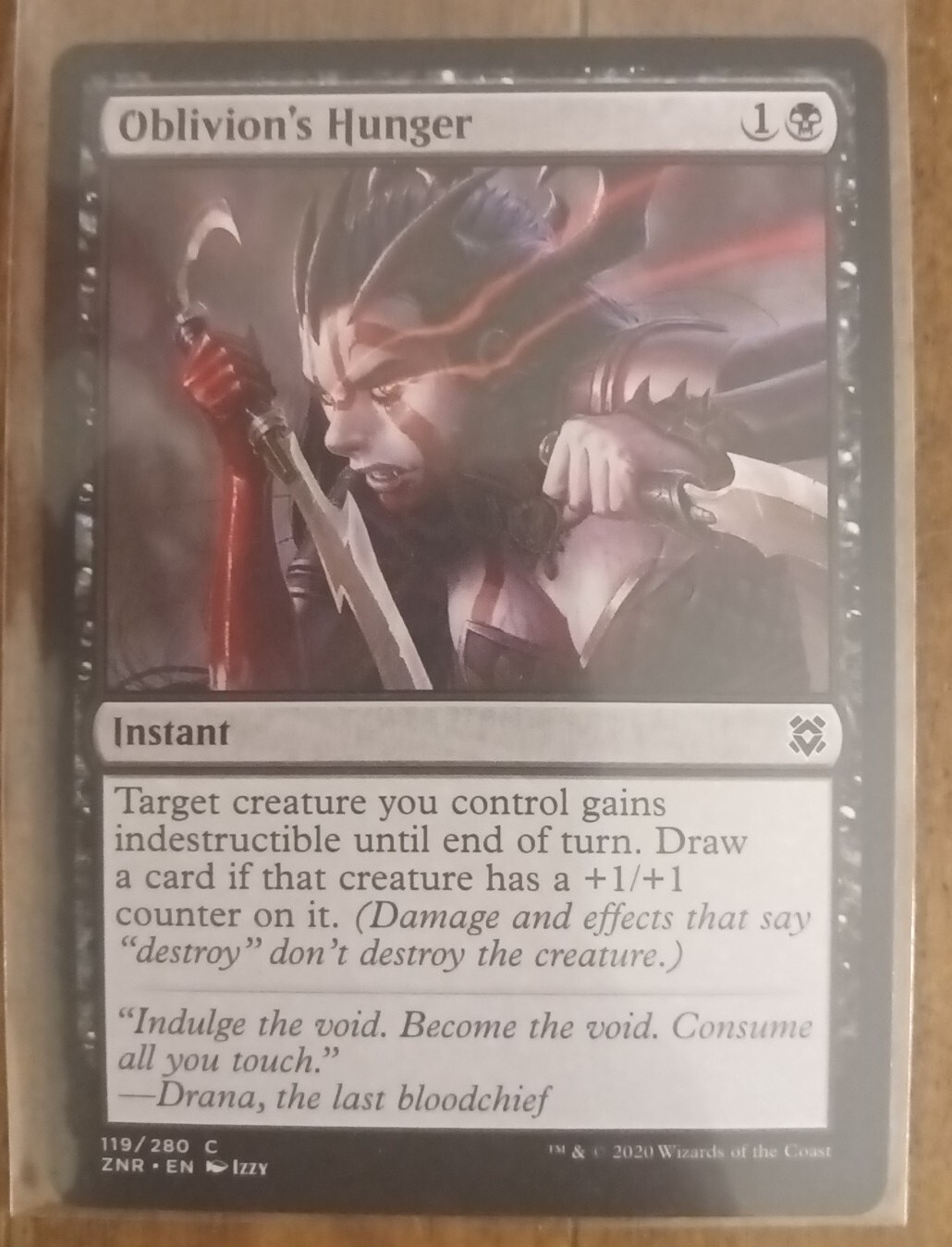 MtG - Oblivion's Hunger - #119 ZNR Black Common Instant - Great ...