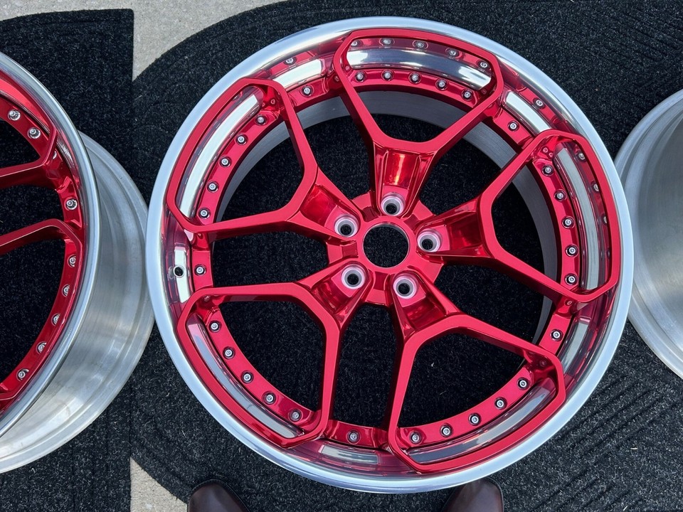 Set of 4 custom forged, 2 piece alloy wheels 21x9 FREE SHIPPING ...