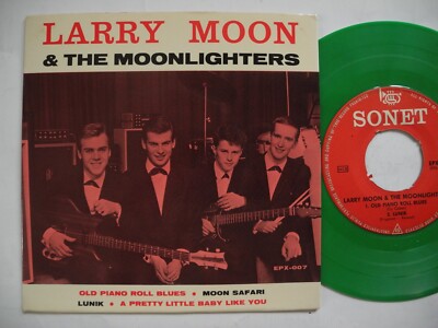 LARRY MOON & THE MOONLIGHTERS Old Piano Roll Blues + 3 EP 45 7" 1964 ...