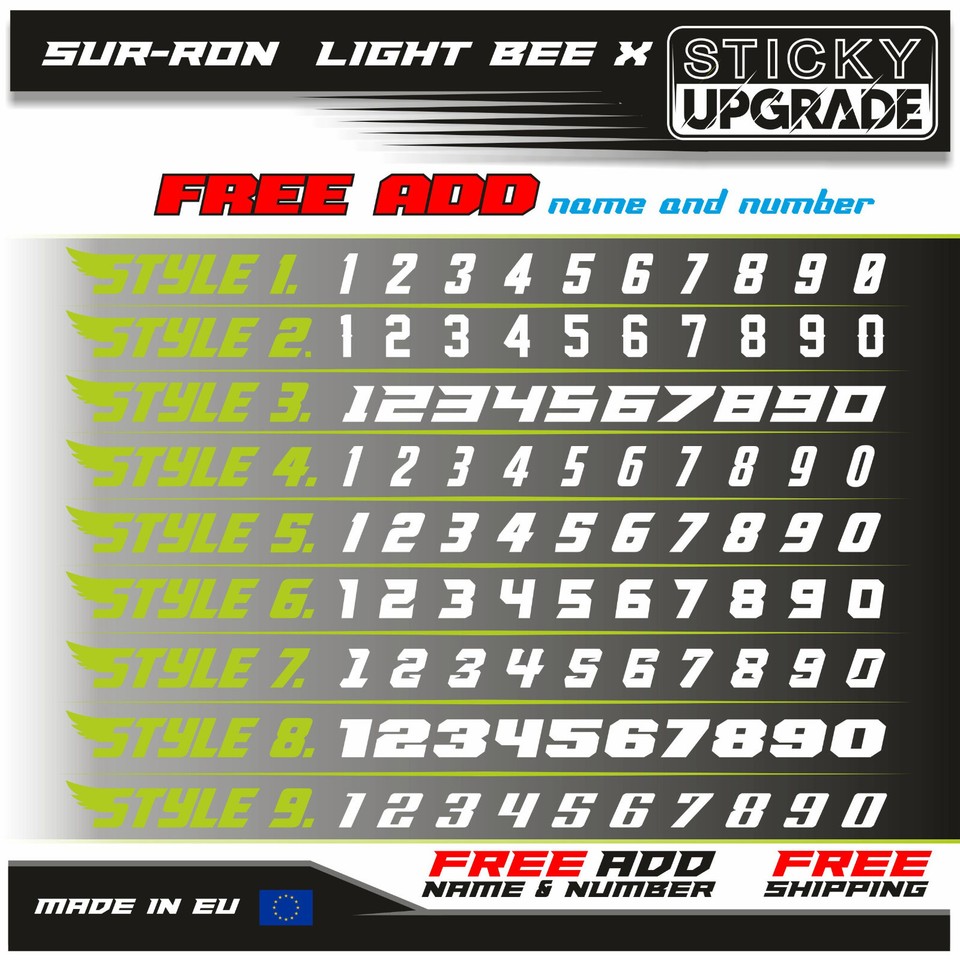 Sur-ron Light Bee Graphics Kit, Surron Wrap, Segway X 260 Stickers ...