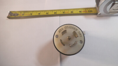 Hubbell 30 amp 3 phase 120 / 208 twist lock 4 pole plug, 2811, NEMA L21 ...