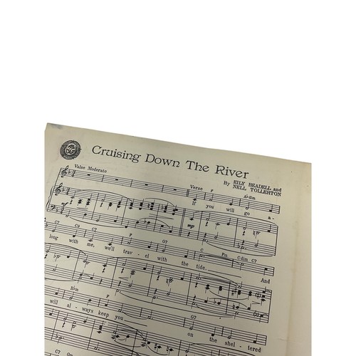 Cruising Down The River Sheet Music 1945 Eily Beadell Nell Tollerton | eBay