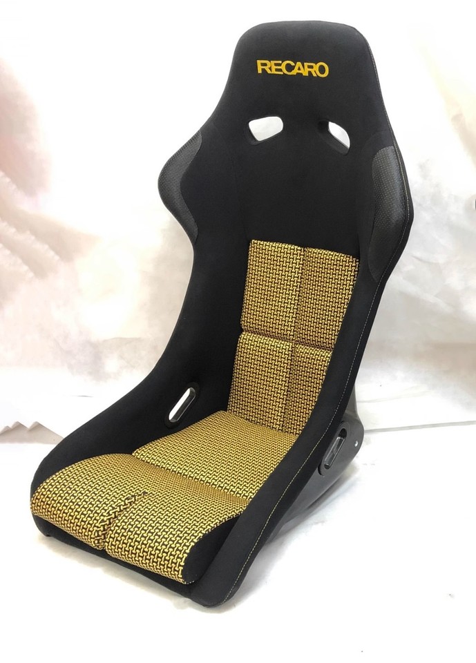 1pc MUGEN RECARO Racing Bucket Seat FRP Fiberglass Back H-Cloth Pad ...