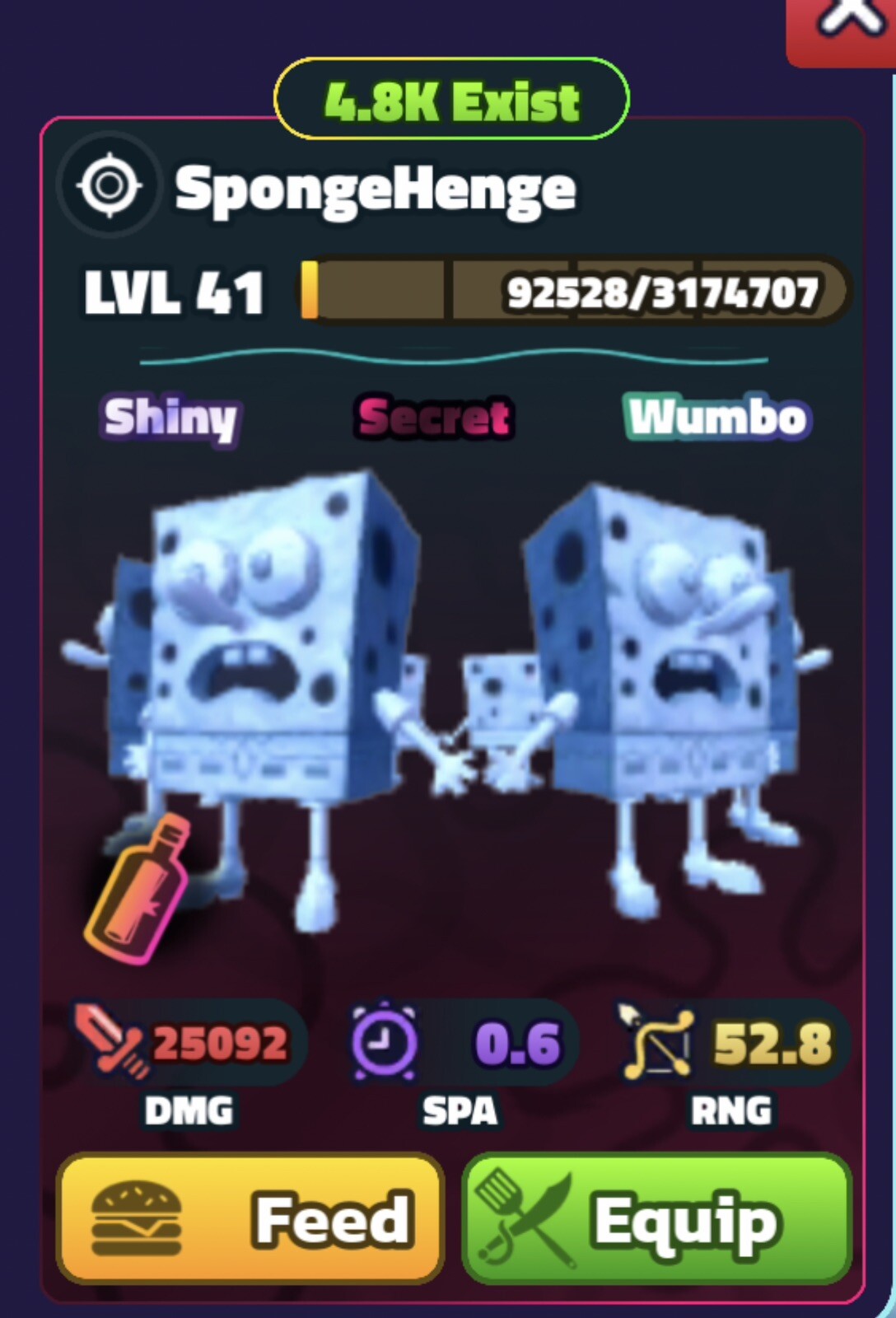 SPONGEBOB TOWER DEFENSE | SBTD | SHINY WUMBO SECRET FORMULA SPONGEHENGE ...