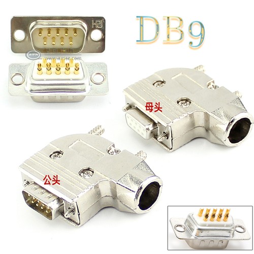 Sub D Plug 9 Polig VGA Gehäuse Rs232 Cablemontage Montage Lötanzeige ...