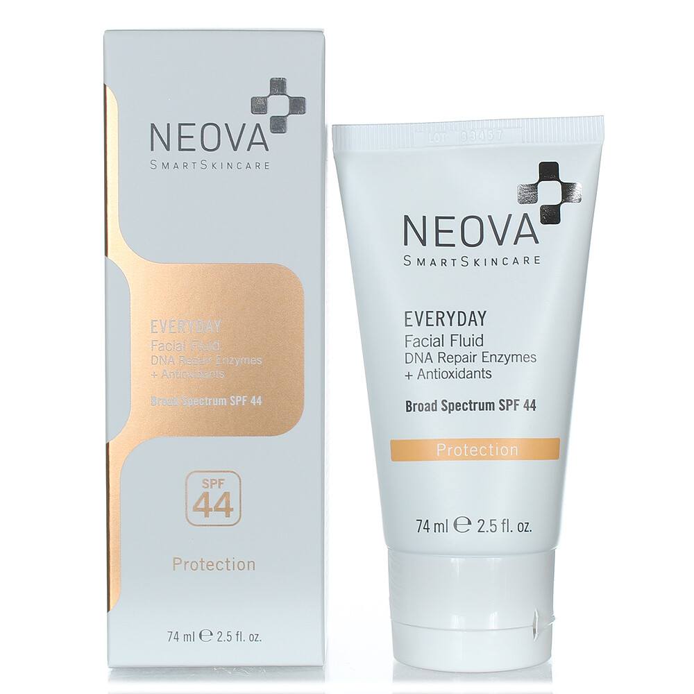 Neova Everyday Facial Fluid Broad Spectrum SPF 44 2.5oz/75ml NEW IN BOX ...