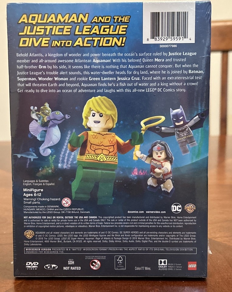 LEGO DC Super Heroes Aquaman Rage of Atlantis Includes Bonus Mini ...