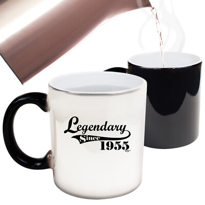Legendary Since 1955 Funny Mugs Novelty Colour Changing Mug GIFT BOXED ...