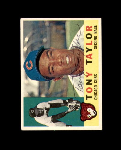 Tony Taylor Signed 1960 Topps Chicago Cubs Autograph | eBay