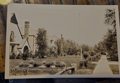 1938 STRATHMORE DISTRICT ROCKVILLE CENTRE RPPC Long Island Real PHOTO ...
