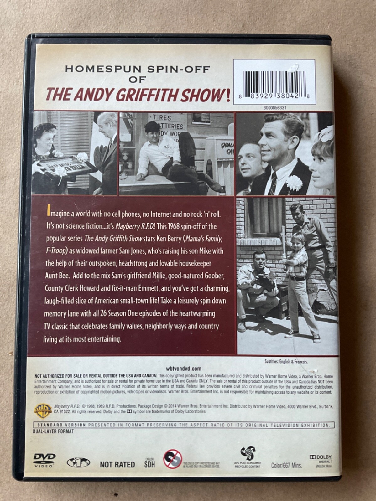 Mayberry Rfd: Season 1, 4 DVD Box set, Region 1, VG++ to LN ...