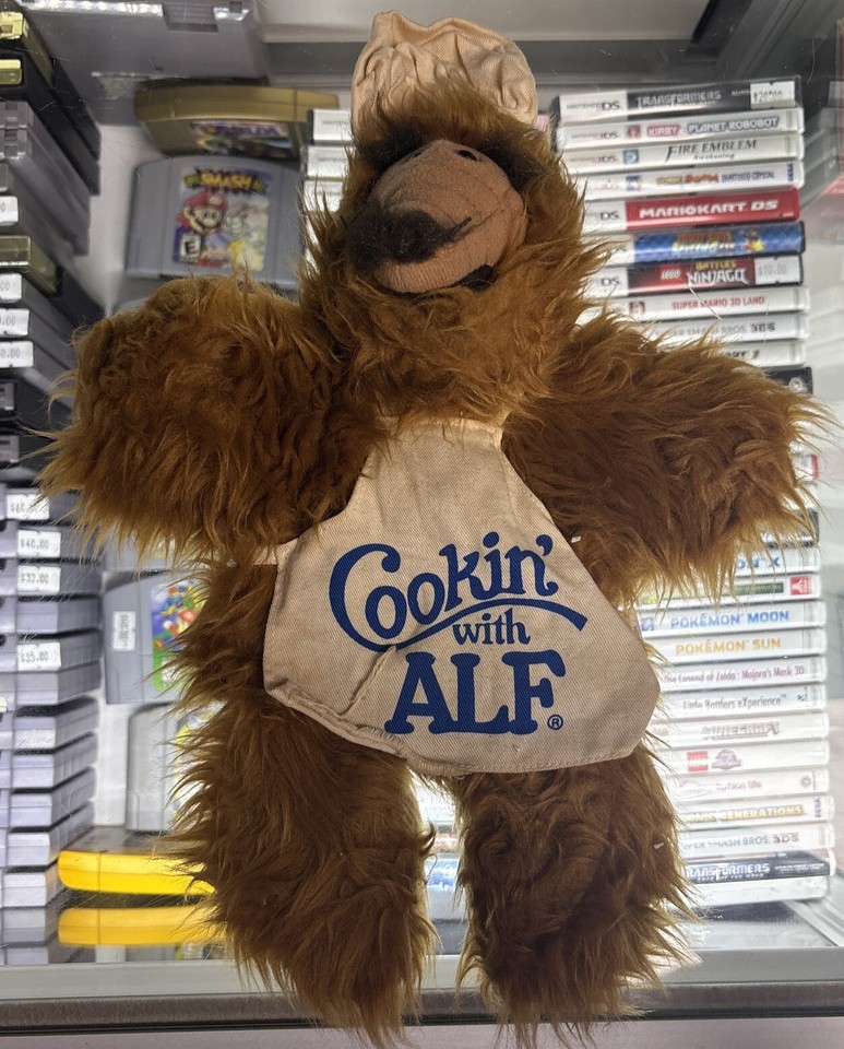 ALF Tee Plush Coleco 1986 Alien Stuffed Alf Doll Vintage Toy & Chef Alf ...