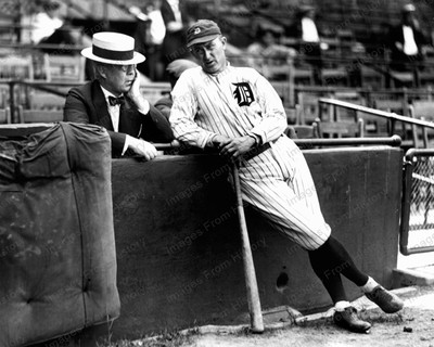 8x10 Print Ty Cobb Frank Navin Detroit Tigers #TC2 | eBay