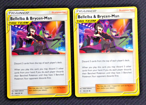 Pokemon TCG Cosmic Eclipse Bellelba & Brycen-Man 186/236 Uncommon ...