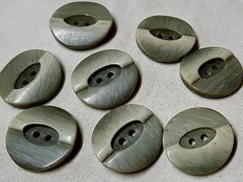 LOT 100 BOUTONS VINTAGE GALALITHE TON GRIS 15 mm # E | eBay