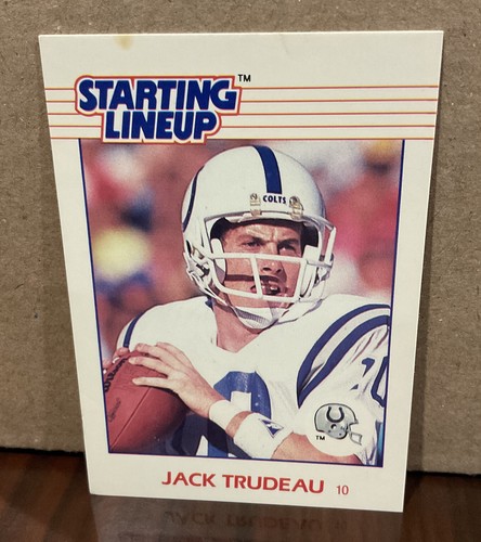 JACK TRUDEAU 1988 KENNER STARTING LINEUP CARD - INDIANAPOLIS COLTS | eBay