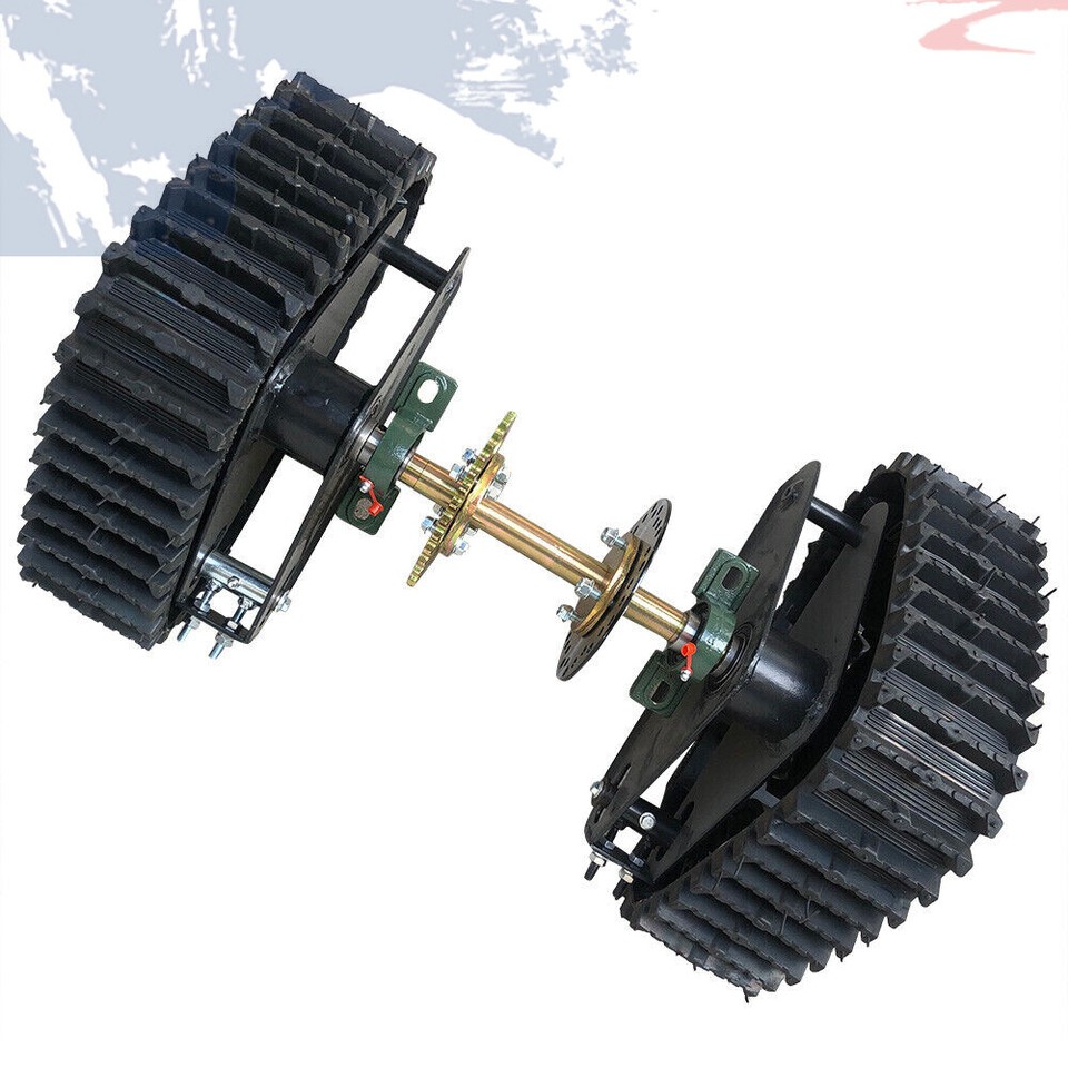 Go Kart ATV Snow Sand Tracks Snowmobile 23.6" 600mm Rear Axle Track ...