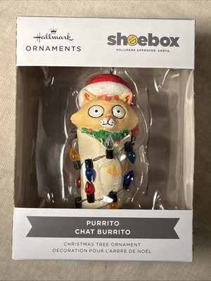 Hallmark Ornament Shoebox Purrito the Burrito Cat NEW IN BOX | eBay