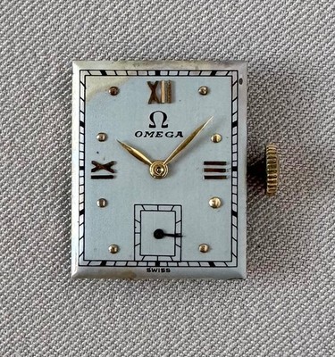 OMEGA 17 Jewel Watch Dial & Movement Only For Parts Repairs or ...