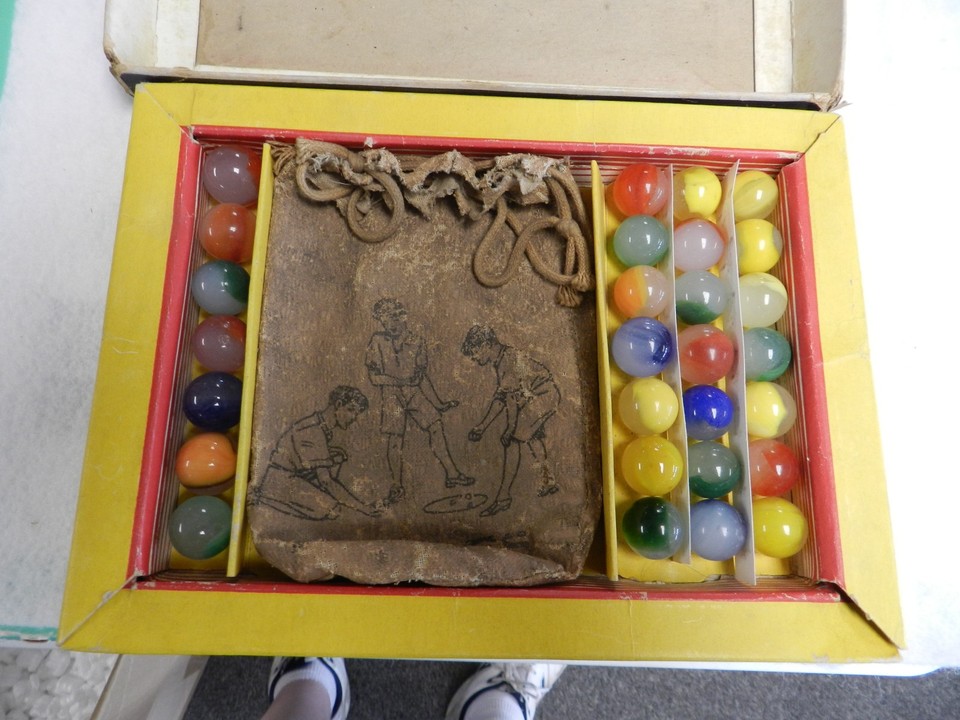 #19500m Original Vintage Akro Agate No 230 Box With Marbles and Bag | eBay