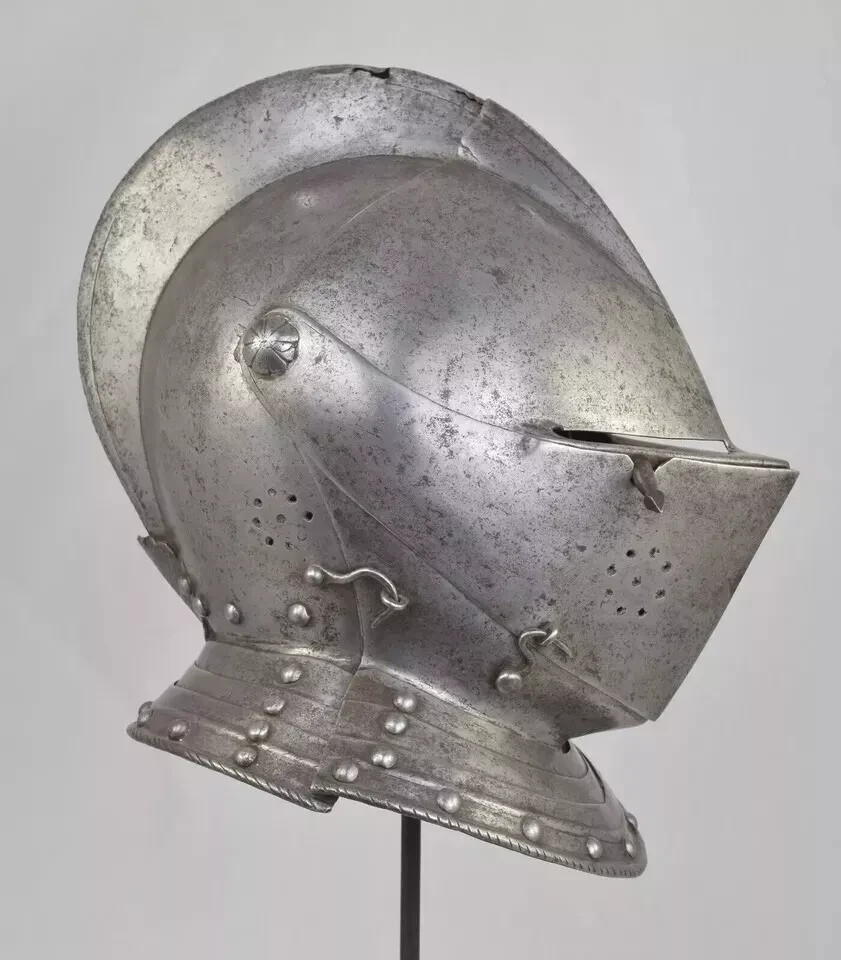 Medieval Close Helmet Battle Ready 14 Gauge Bassinet Knight Armor ...