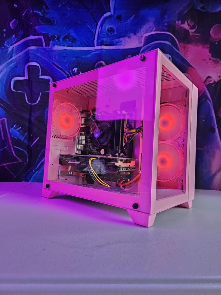 Custom Pink Gaming PC i7 GTX 1060 16gb RAM 500gb SSD 1tb HDD WIFI ...