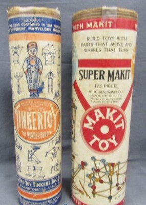 Vintage Wooden 1950s Tinker and 1940s Super Makit Toys. Nice!! | eBay