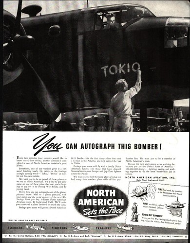 1942 U.S. Army Recruiting Induction Service Autograph bomber WW2 Vtg ...