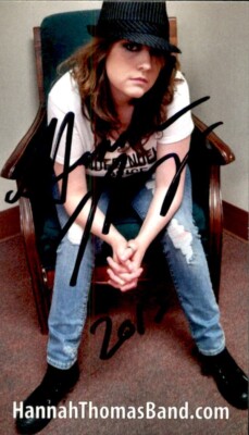 Hannah Thomas Signed Business Card Country Music Singer | eBay