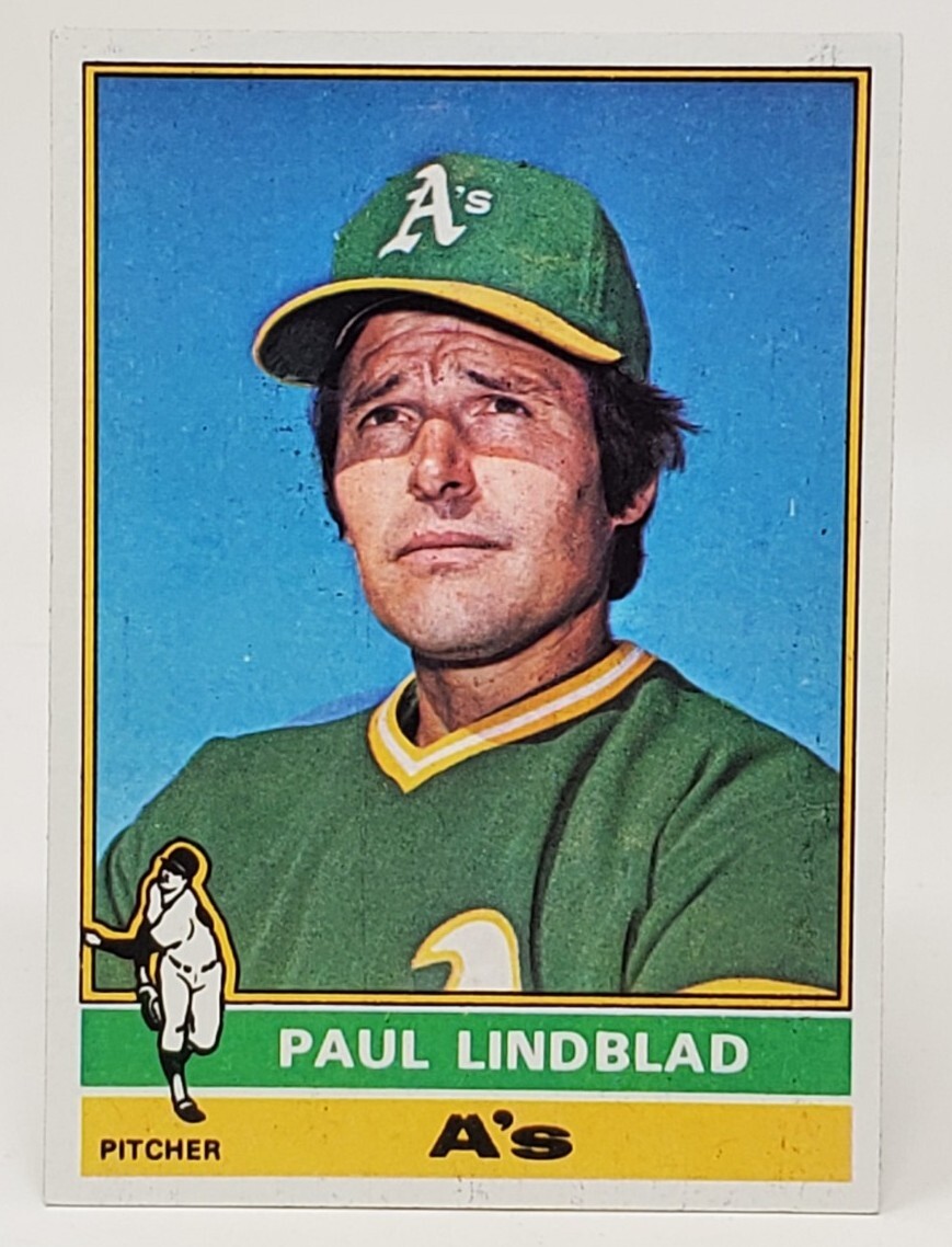 1976 Topps Baseball Card #9 - Paul Lindblad - A's | eBay