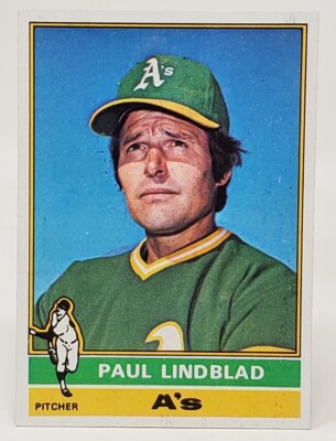 1976 Topps Baseball Card #9 - Paul Lindblad - A's | eBay