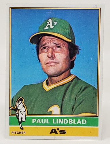 1976 Topps Baseball Card #9 - Paul Lindblad - A's | eBay