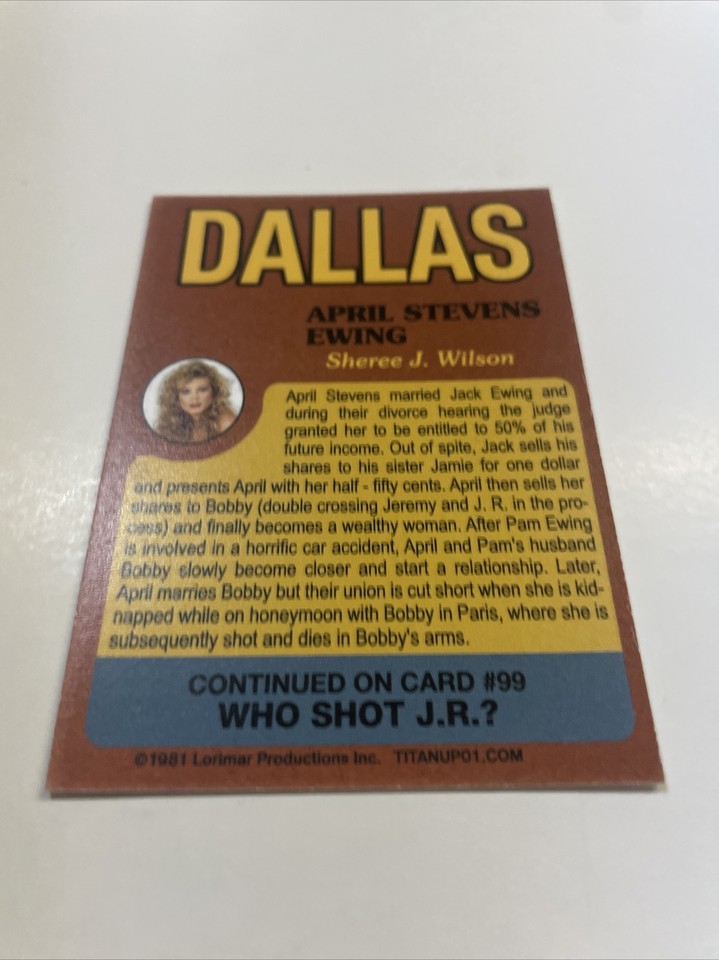 Sheree J. Wilson Custom Card Dallas April Stevens Ewing A-362 | eBay
