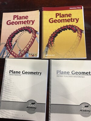 A Beka Abeka Plane Geometry Homeschool Student Work Text Solution Key ...