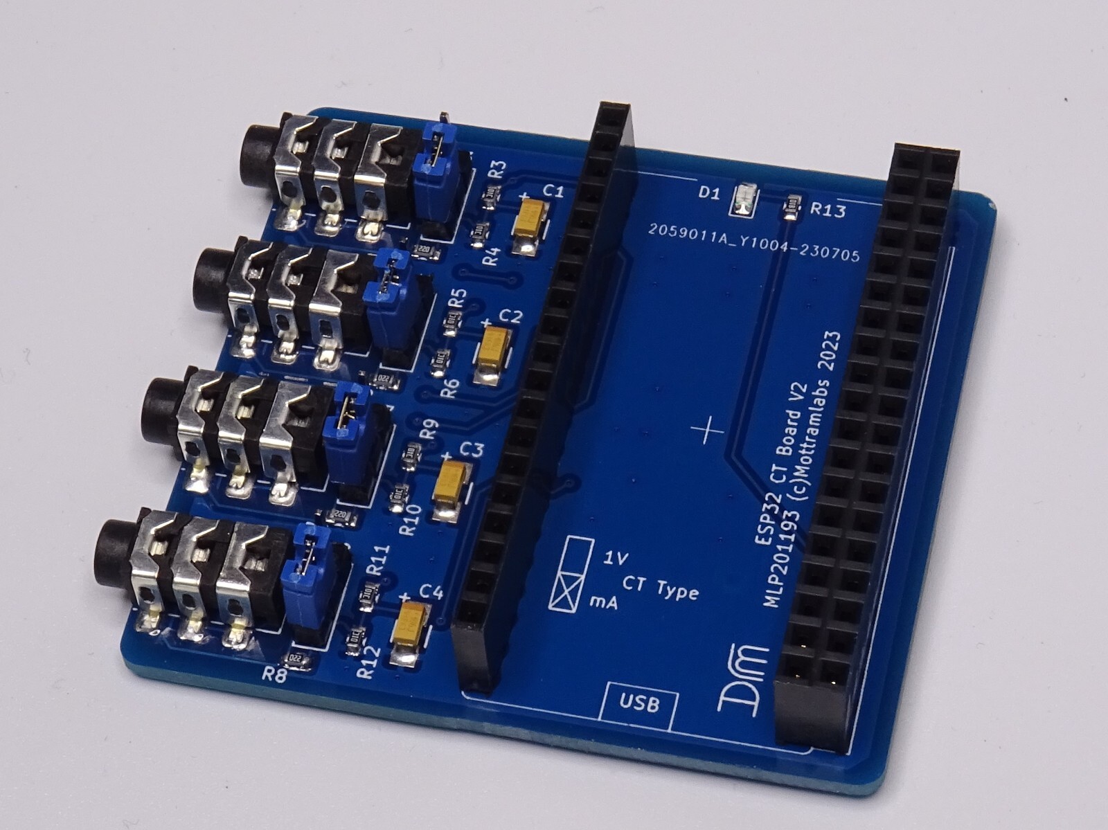 4 Channel ESP32 Mains Current Sensor V2 - Node-MCU 38-Pin SCT013 - 100A ...