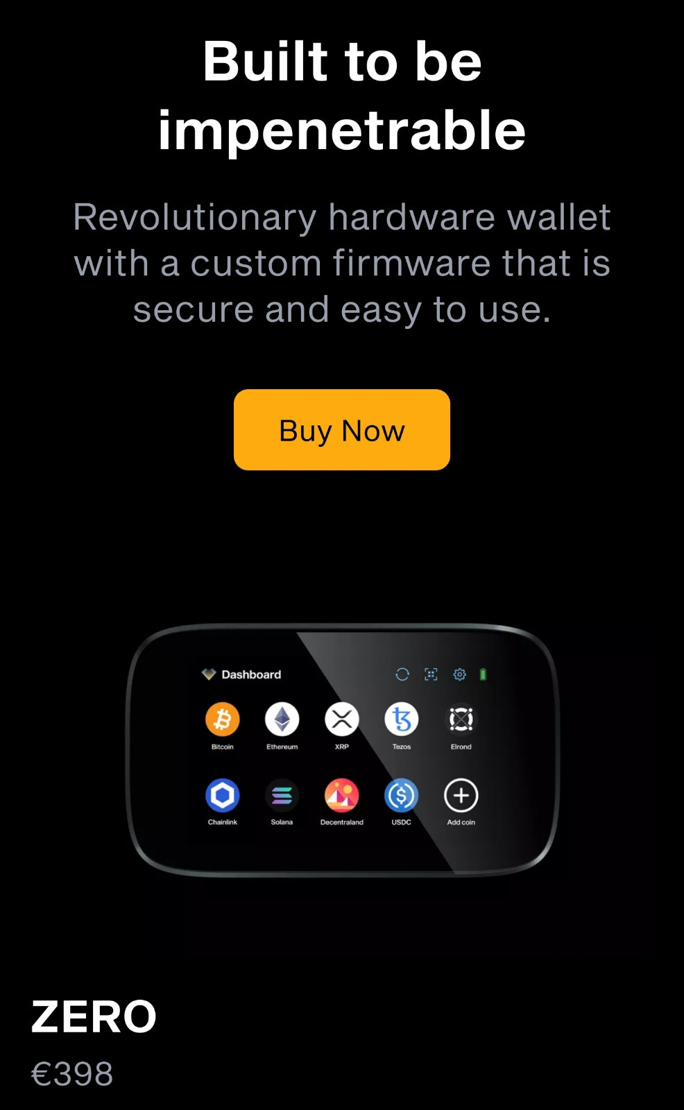 Ngrave Zero Crypto Hardware Wallet | eBay