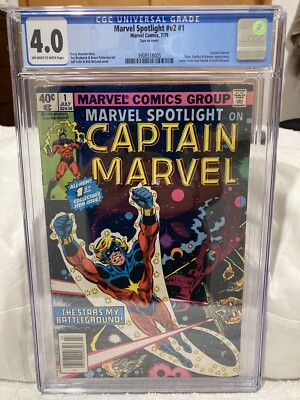 Marvel Spotlight v2 #1: Captain Marvel (July 1979, Marvel Comics) CGC ...