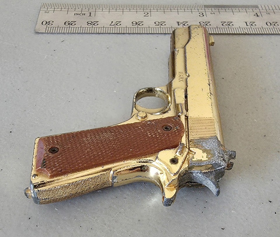 Vintage Antique Historic Miniature Golden Army 45 Cap Gun by Marx | eBay