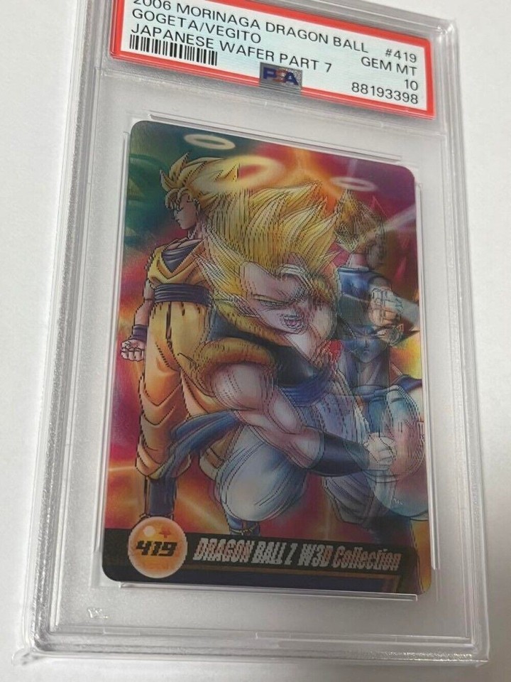 PSA10 Gogeta Vegito Morinaga Dragon Ball Wafer Card 3D Japanese F/S | eBay UK