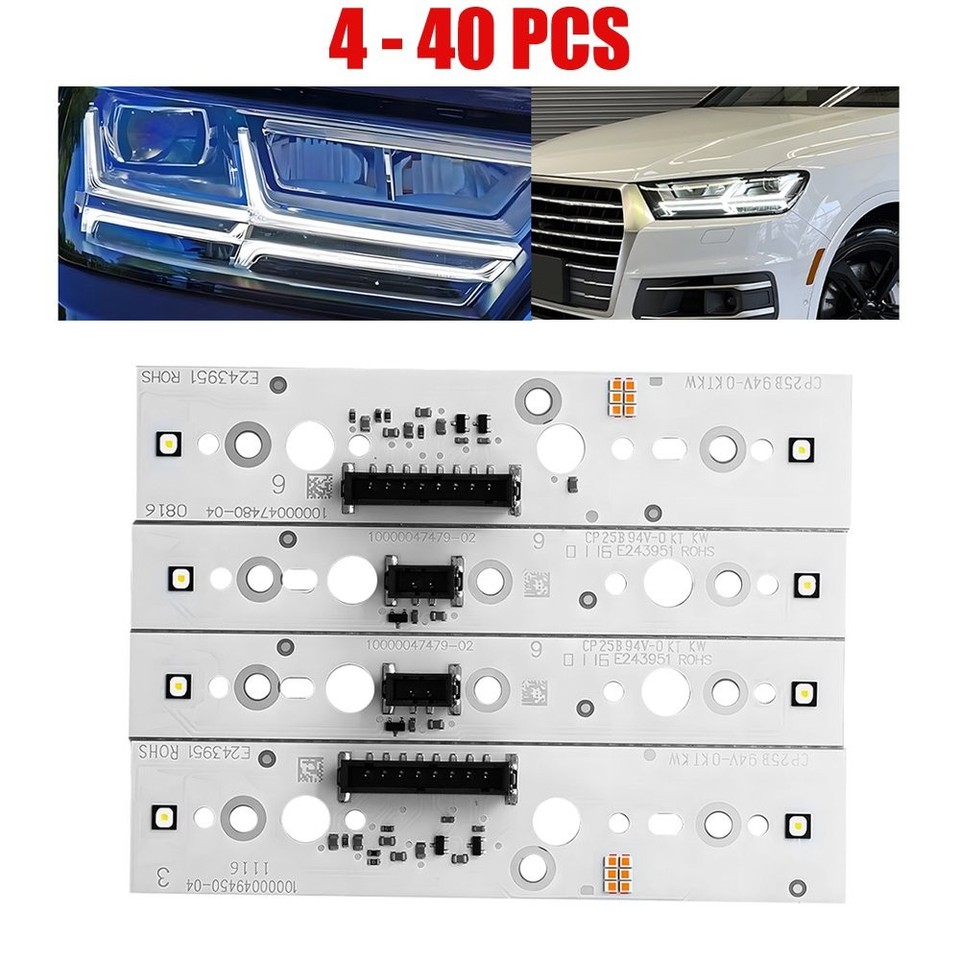4-40X DRL LED Boards For 2017-2019 Audi Q7 Headlight Turn Signal Chip ...