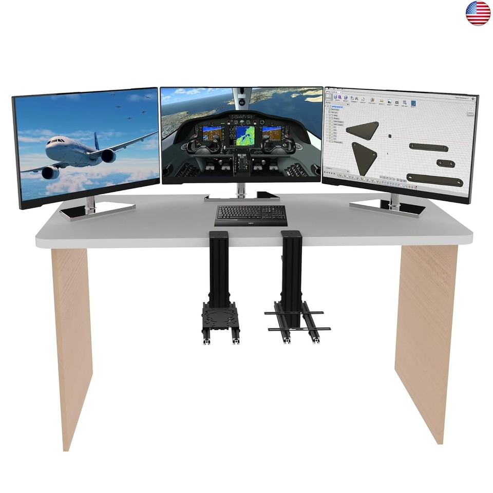 Hikig 2 Set Desk Mount for Flight Sim Game Joystick, Throttle and HOTAS ...
