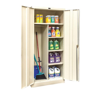 GRAINGER APPROVED Storage Cabinet,78"x36"x18",Tan,4Shlv 411L67 | eBay