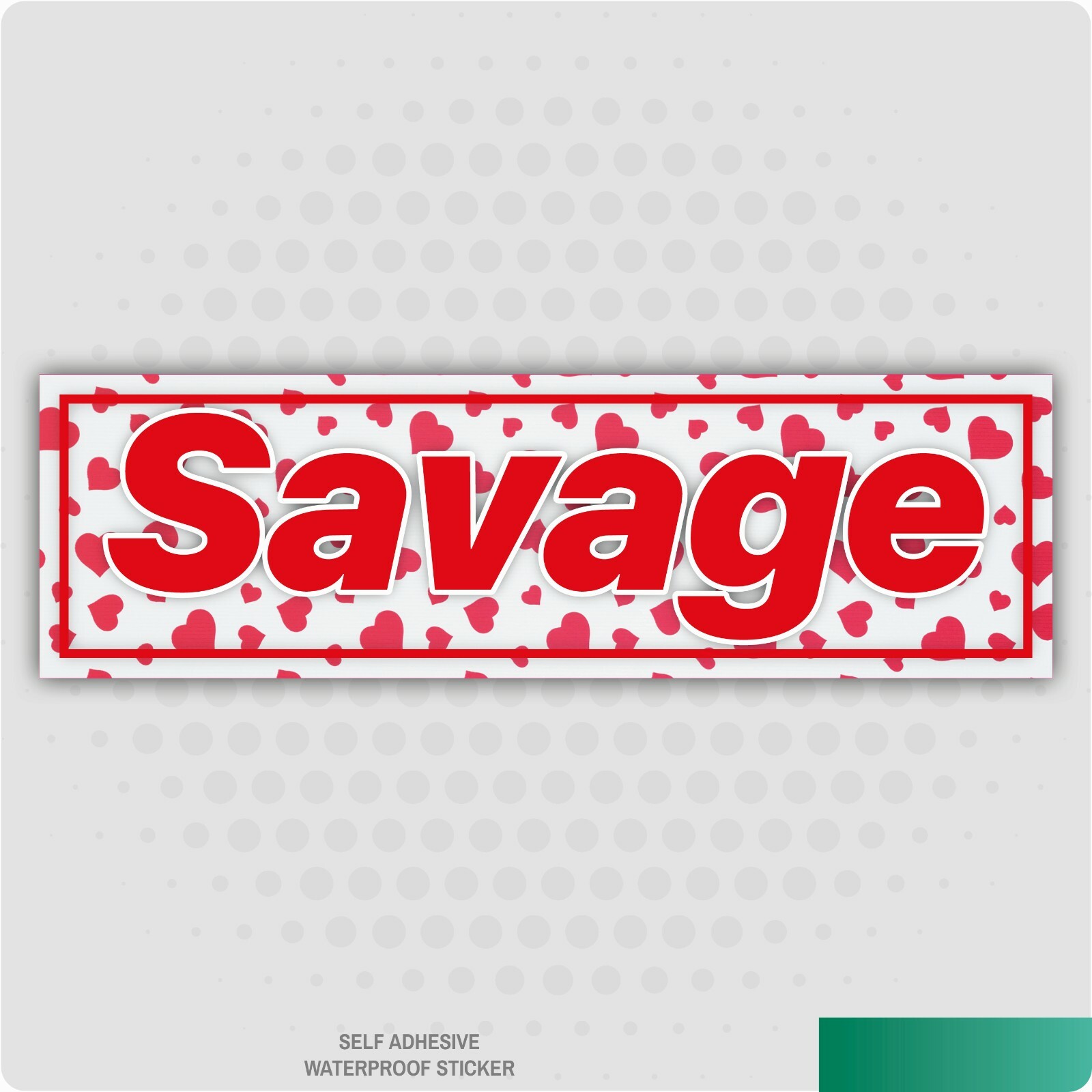 Savage Car Slap Sticker JDM Drift Stance Jap Car Sticker Decal Love ...
