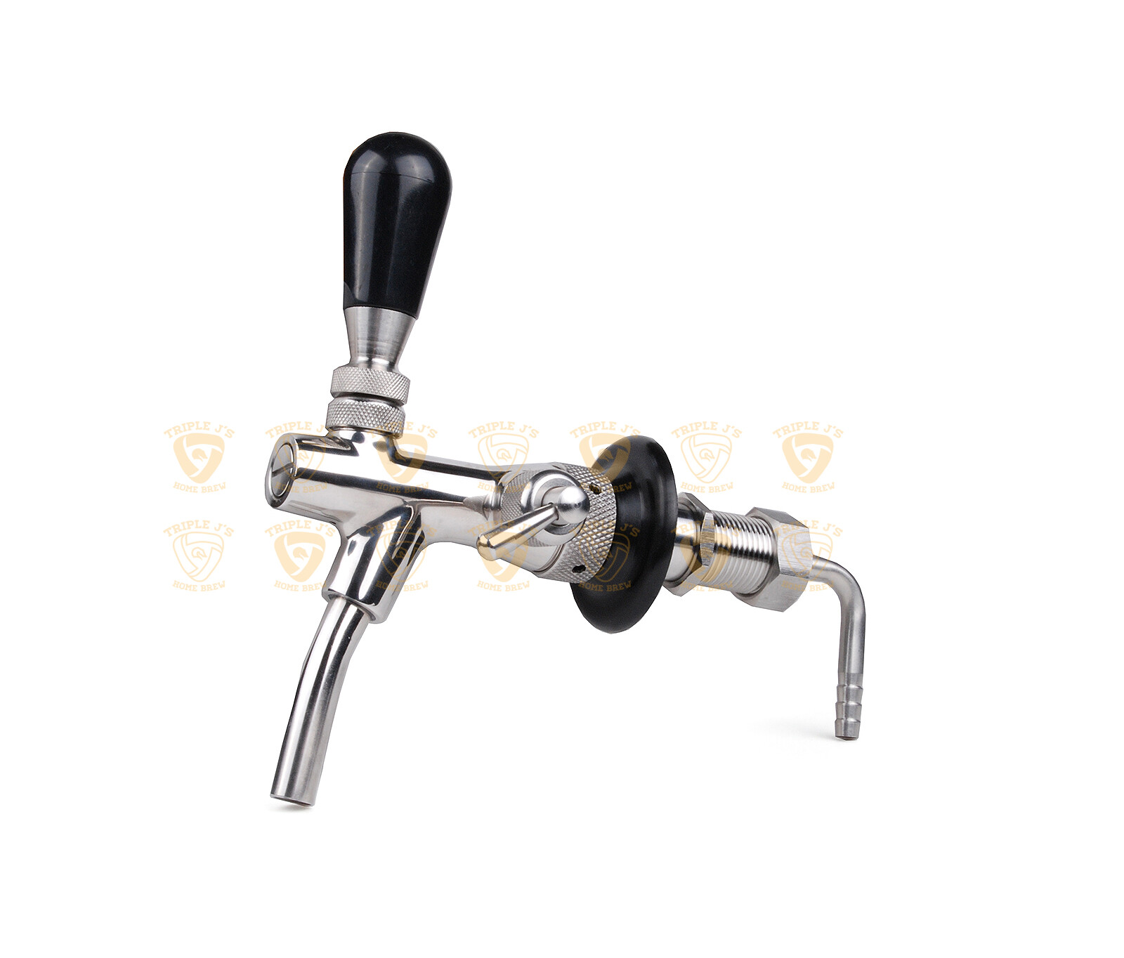 Long 60mm Shank Stainless steel Beer Draft Tap faucet With Flow Control ...
