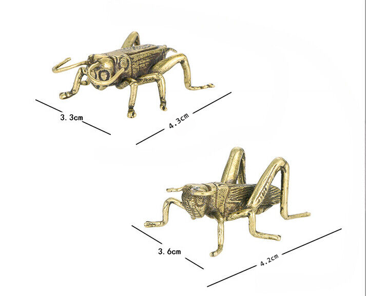 Brass Cricket Statue Ornament Insect Animal Statue Toy House Decoration ...