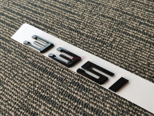 Gloss Black Style For BMW 3 335i Badge Rear Trunk Tailgate Emblem Decal ...